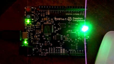 Hifive1 Risc V Led Blink Demo Youtube
