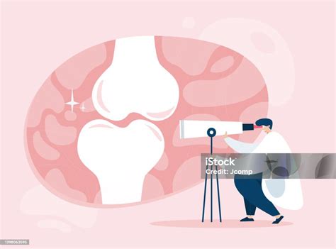 의사 연구 웹 템플릿 휴대 전화에 대한 만화 스타일 스크린 웹 템플릿 방문 페이지 템플릿 Ui 웹 모바일 응용 프로그램 포스터 배너 플랫 벡터 일러스트 레이 션 개념에 대한