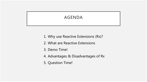 an introduction to reactive extensions ppt