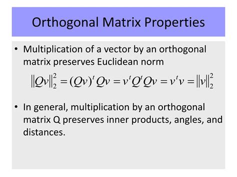 What Are The Properties Of Orthogonal Matrix At Maddison Koerstz Blog