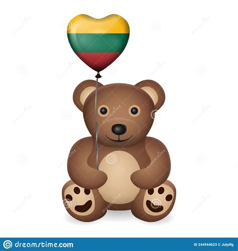 是立陶宛国旗心球囊 向量例证 插画 包括有 例证 爱拥抱 长毛绒 可膨胀 乳汁 氦气 浪漫 244544623