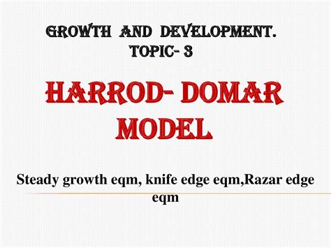 Harrod Domar Model Exercises Economics Docsity