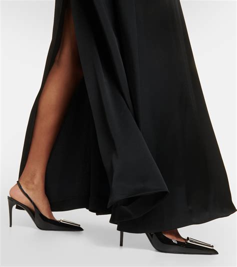 Avenue 95 Patent Leather Pumps In Black Saint Laurent Mytheresa