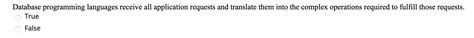 solved database programming languages receive all