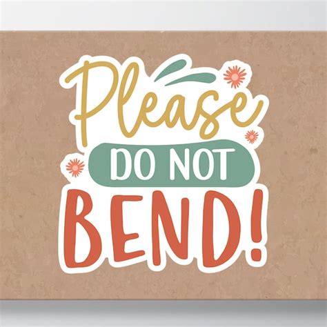 Please Do Not Bend Svg Etsy