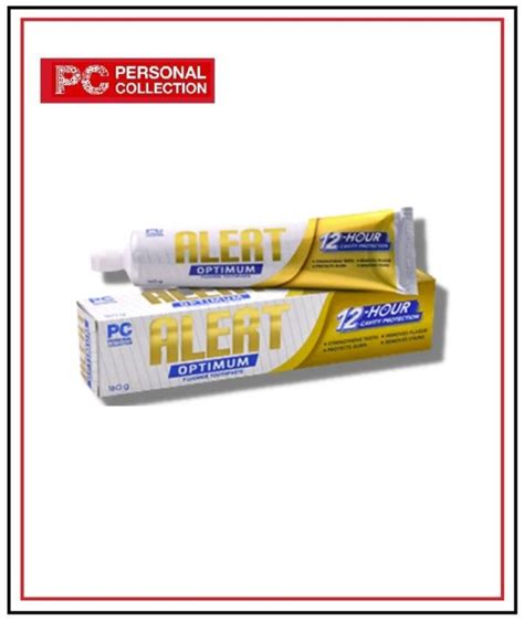 Alert Fluoride Toothpaste 160 G Personal Collection Lazada Ph