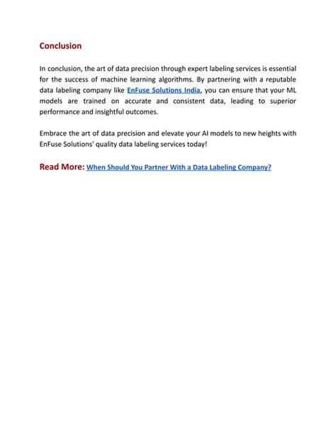 Mastering Data Precision How Labeling Services Refine Machine Learning Algorithms Pdf