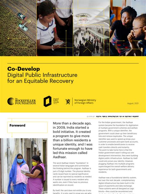Co Develop Digital Public Infrastructure For An Equitable Recovery