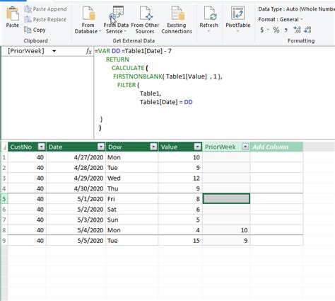 Powerpivot Dax Date Lookup Stack Overflow