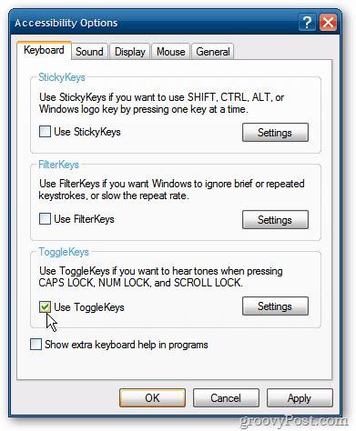 Windows Make The Caps Lock Key Beep When Pressed