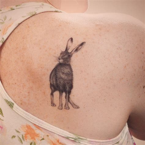 Hare Temporary Tattoo Ali Chappell Bates Art