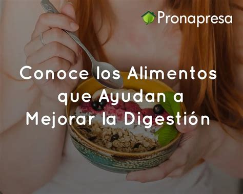 Learn About The Foods That Help Improve Digestion Pronapresa