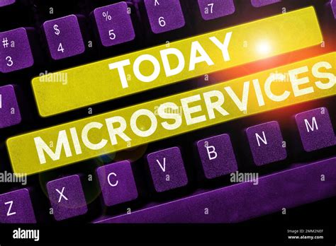 Conceptual Display Microservices Word For Software Development Technique Building Single