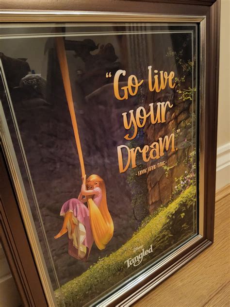 Tangled Disney Inspirational Quote Framed Poster Etsy