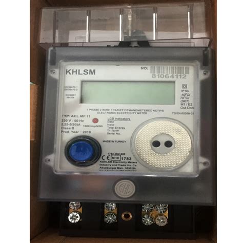 Manufacturer Somalia Type Khlsm Single Phase Static Meter