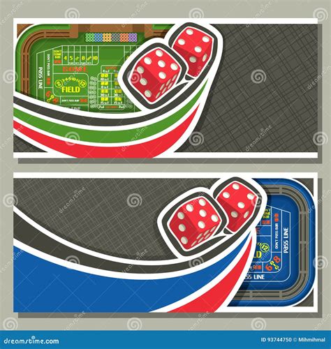 Vector Craps Table Layout Small 15086233