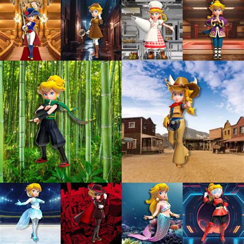 Princess Peach Showtime Collage By Jalynr0128 On Deviantart