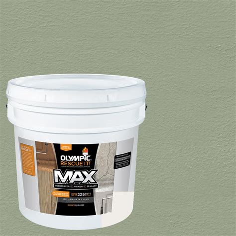 Olympic Rescue It Solid Exterior Deck Resurfacer And Primer With Sealant Silver Lining Gallon
