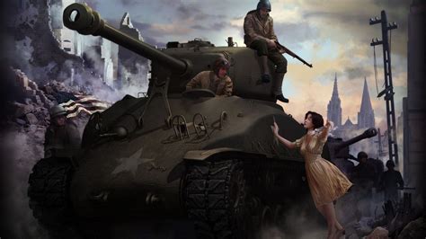 Sherman Tank Wallpaper Wallpapersafari