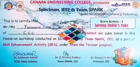 thushara shree c h on linkedin attended a rubik s cube workshop and