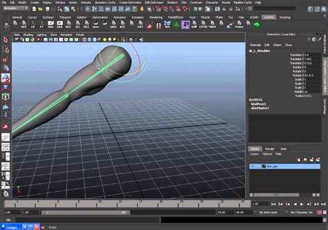 basic fk arm rigging in maya tutorial 1 youtube