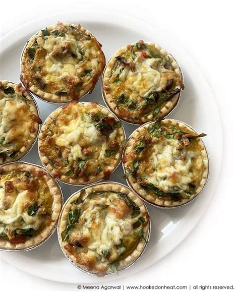 Spinach Mushroom Feta Quiche Hooked On Heat