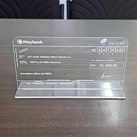 Mock Up Cheque Printing And Advertising
