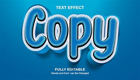 premium vector editable text style effectcopy text style theme