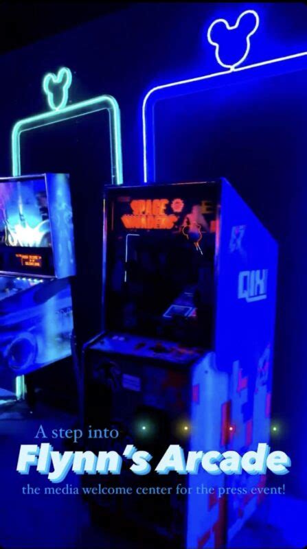 Disney Creates Flynn S Arcade Inspired Space Exclusively For TRON Lightcycle Run Media Event