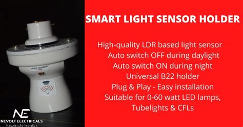 Automatic On Off Light Sensor With Holder Manufacturer Supplier From