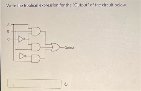Solved Write The Boolean Expression For The Output Of The Chegg