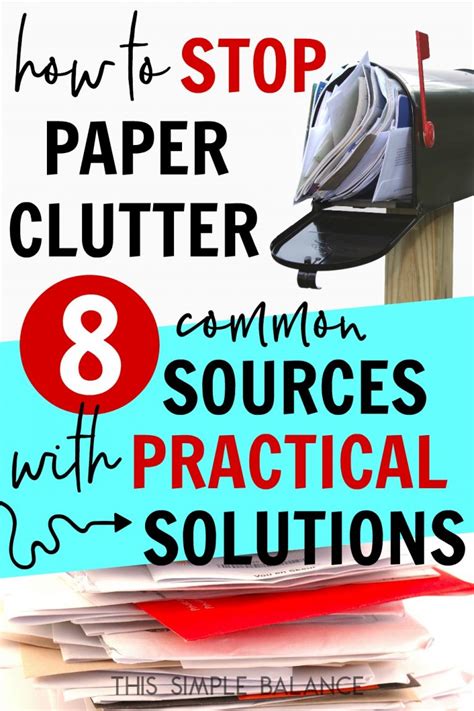 How To Reduce Paper Clutter In Simple Steps This Simple Balance