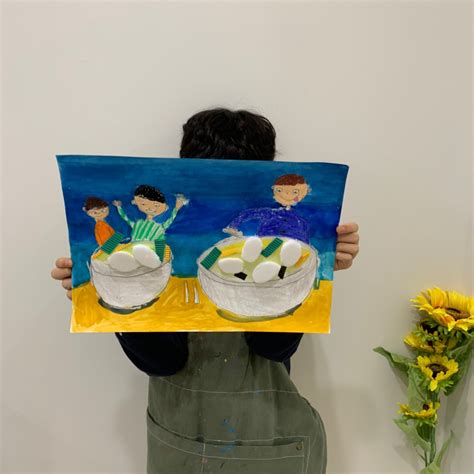 초등저학년미술 광주서구풍암동미술학원 초등미술 풍암동미술 다그린아트미술 떡국먹는 모습그리기 네이버 블로그