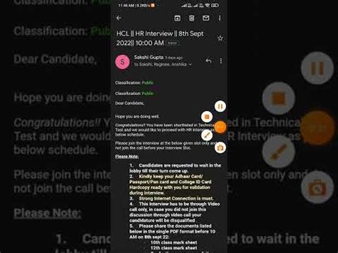 HCL HR INTERVIEW EXPERIENCE HCL ONBOARDING Hcl Interview YouTube