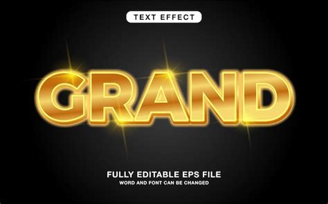 Premium Vector Golden Style Editable Text Effect Design Template