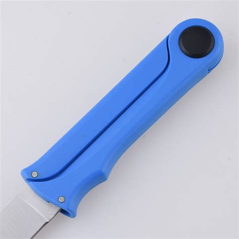 Zy 2401 Folding Blade Scout Knife Saved Lock Blue Abs Handle Shieldon