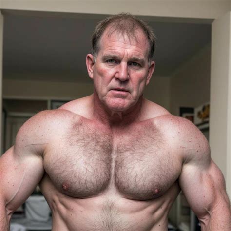 Strong Hairy Muscle Daddy Brawny Beefy Dilf Rhairybearmuscledaddy