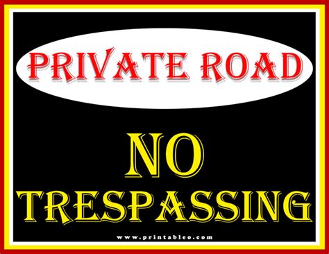 25 Printable No Trespassing Signs Free Download