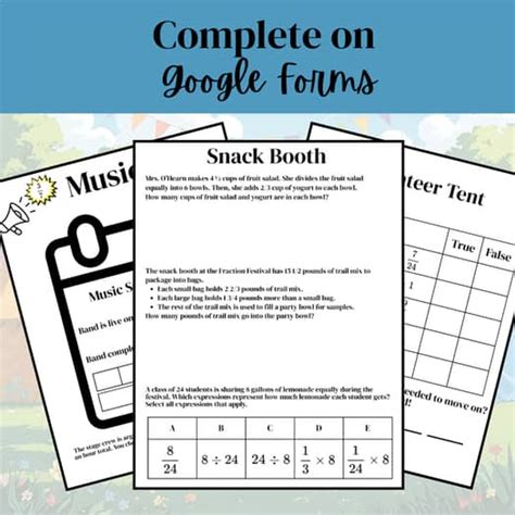 Digital Fraction Escape Room Eureka Math Grade 5 Module 2 Review 5nf