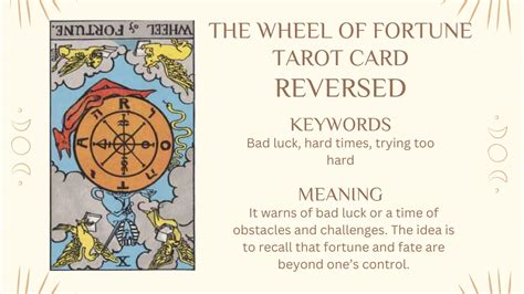 The Wheel Of Fortune Tarot Card Meaning Upright And Reversed