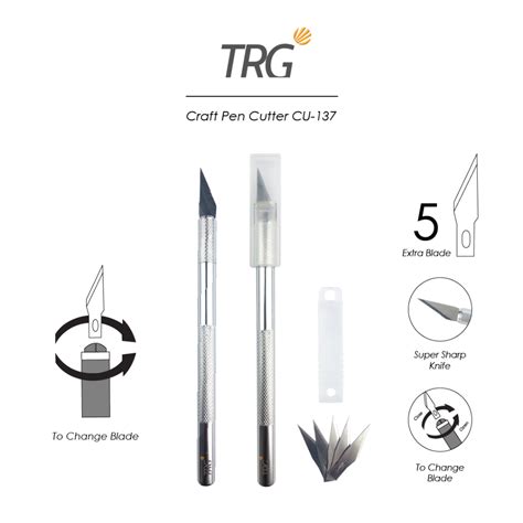 Jual TRG Craft Pen Cutter Art Hobby Knife CU Pisau Seni Ukir Kerajinan Tangan TRG Shopee