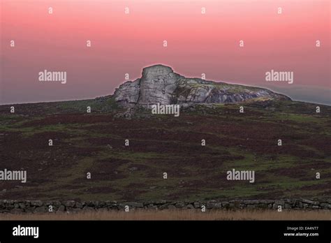 Haytor At Sunset Also Known As Haytor Rocks Heytor Or Hey Tor