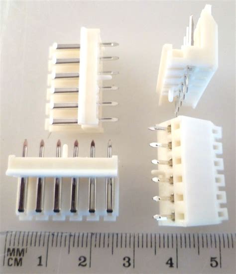 Vertical Pcb Mounting Header 6 Way Sil 3964mm Pitch 10 Pieces Ebl53a2