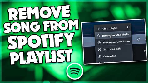 How To Remove A Song From Spotify Playlist PIN TECH YouTube