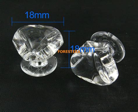 12pcs Clear Acrylic Plastic Knob Plexiglass Knob Small 18x18mm Etsy