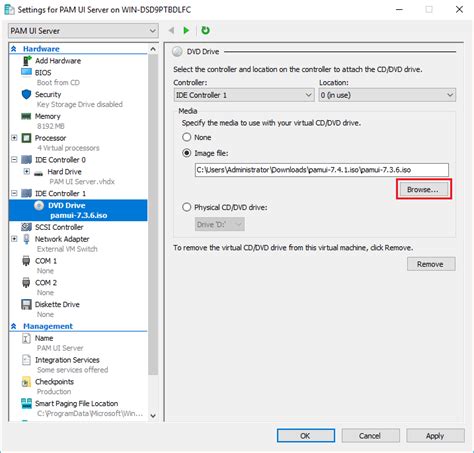 8 0 8 Upgrading The PAM UI Server Using Hyper V Osirium PAM Guide
