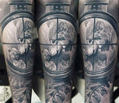 Bear Hunter Tattoo By Sergey Butenko Post 19718