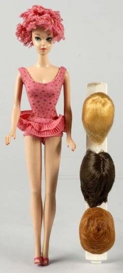 Barbie Doll Miss Barbie Sleep Eyes Bendable Leg 3 Wigs On Stand