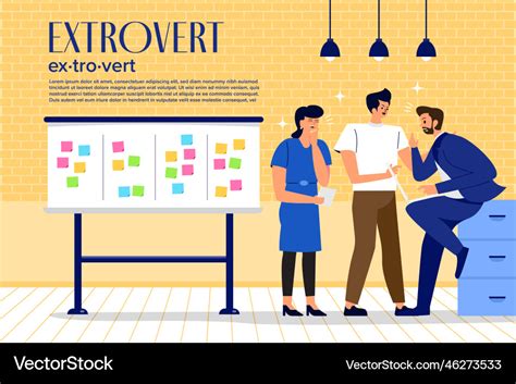 Extrovert 01 Royalty Free Vector Image Vectorstock