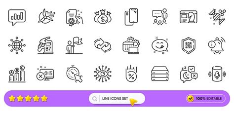 웹 앱용 대출 퍼센트 정보 벨 및 화학 Dna 라인 아이콘 픽토그램 아이콘입니다 선 아이콘 벡터 Brand Name Smart